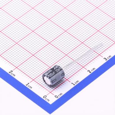 China High Reliability AISHI EML1EM101E07OT Aluminum Electrolytic Capacitor for Electronic Circuit Designs for sale