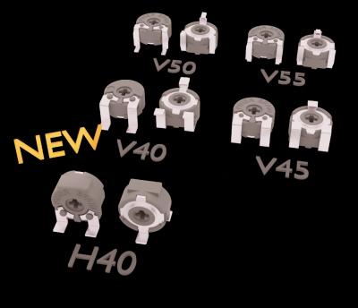 China Precision carbon SMD trimmer potentiometer Amphenol PS6KV55-105A3030 with IP54 protection and 1000 life cycles for sale