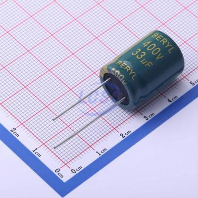 China Miniature Aluminum Electrolytic Capacitors BERYL Electronic Tech RC400M330LO16*20H-8A1C for Operation for sale
