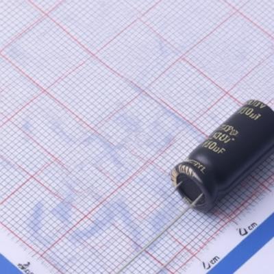 China Miniature Aluminum Electrolytic Capacitors with Low Dissipation Factor BERYL Electronic Tech RG100M151LO10*20TA-1A1E Series for sale