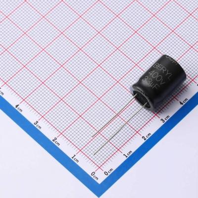 China 33F 400V Radial Capacitor BERYL Electronic Tech ME400M330LO13*17TA-1B3Et IEC 60384 Standard Compliant for sale