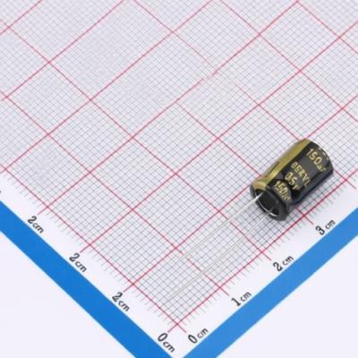 China Miniature Aluminum Electrolytic Capacitors Designed for Power Supply Outputs BERYL Electronic Tech RG035M151LO8*12A-1A1C for sale