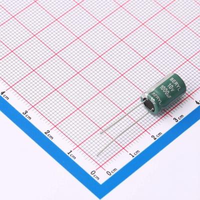 China Miniature Aluminum Electrolytic Capacitors BERYL Electronic Tech RD010M102LO8*12TH-2A2Et with Performance and Endurance for sale
