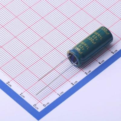 China Miniature Aluminum Electrolytic Capacitors BERYL Electronic Tech RC063M331LO10*25H-8A1C RoHS 2.0 Compliant for sale