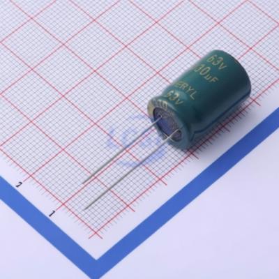 China Miniature Aluminum Electrolytic Capacitors for BERYL Electronic Tech RC063M331LO13*20H-8A1C RoHS2 Compliant Series for sale