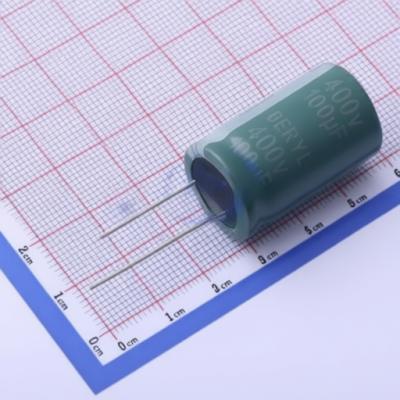 China 100uF 400V Radial Aluminum Capacitor BERYL Electronic Tech RC400M101LO18*30TH-2A1Et With 5000 Hours Life Span for sale