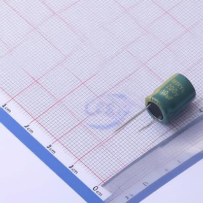 China BERYL Electronic Tech RC200M100LO10*13TH-2A1E Miniature Aluminum Electrolytic Capacitors for Switching Power Supplies for sale