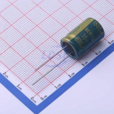 China Miniature Aluminum Electrolytic Capacitors with Performance Under Harsh Conditions BERYL Electronic Tech RC035M152LO13*20TH-2A1E for sale