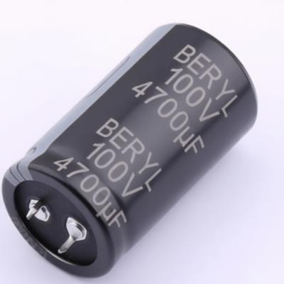 China Snap in Capacitor BERYL Electronic Tech KN100M472SI230 50TA 1B3Et 4700uF 100V Aluminum Electrolytic for sale