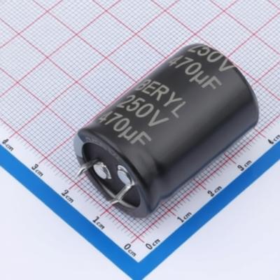 China snap in aluminum electrolytic capacitor BERYL Electronic Tech KM250M471SI22535TA1B3Et 470 microfarad 250 volts for sale