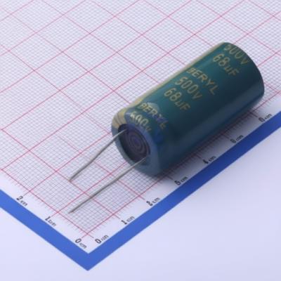 China Miniature Aluminum Electrolytic Capacitors for Power Electronics BERYL Electronic Tech RC500M680LO18*36H-8A1C RoHS 2.0 Certified for sale