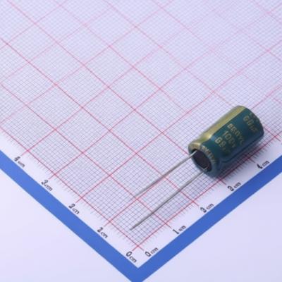 China Miniature Aluminum Electrolytic Capacitors for Applications BERYL Electronic Tech RC100M680LO10*16TH-2A1C Included for sale
