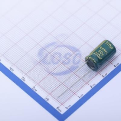 China Aluminum Electrolytic Capacitors Miniature Type BERYL Electronic Tech RC050M221LO10*16TH-2A1C RC Series RoHS 2.0 Compliant for sale