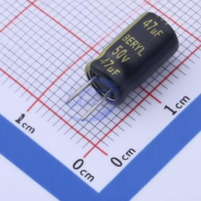 China BERYL Electronic Tech RG050M470LC6.3*11TA-1A1E2R5L 5±0.5 Miniature Aluminum Electrolytic Capacitors RoHS 2.0 Compliant for sale