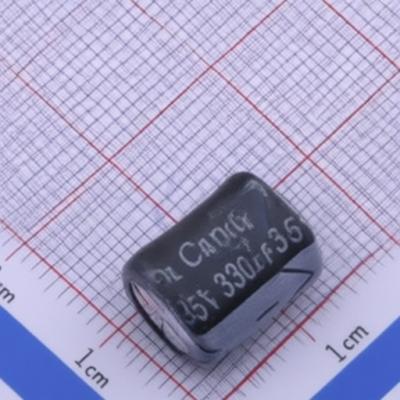 China 330uF 35V Aluminum Electrolytic Capacitor CapXon KF331M035G125A Designed for Electronic Performance for sale