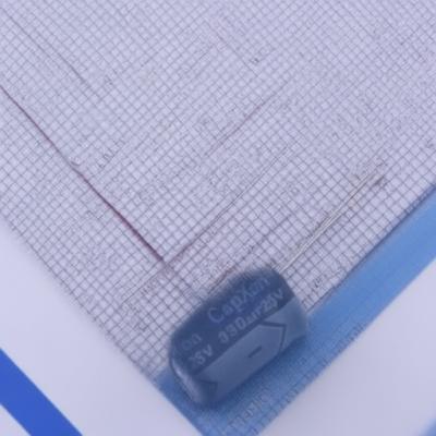 China Electrolytic Capacitor 25V 115uF Radial Lead CapXon KF331M025F115A for Industrial Electronic Devices for sale