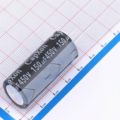 China Electrolytic Capacitor Radial Lead CapXon KM151M450K410A 150uF 450V Long Life Electronic Component for sale