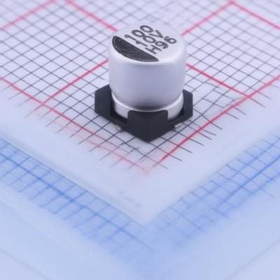 China RoHS compliant CapXon HV101M010C055ETR capacitor 59 SMD HV series ideal for high density mounting and reflow soldering for sale