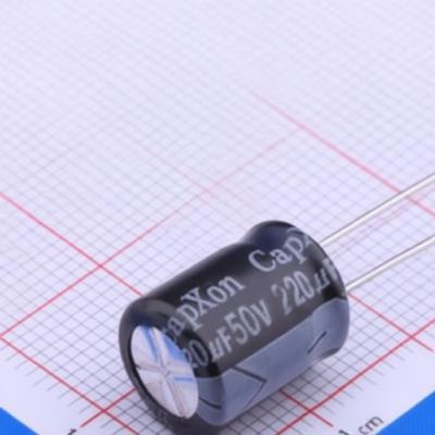 China CapXon KM221M050G125A capacitor offering operation in demanding applications with safety vent design for sale