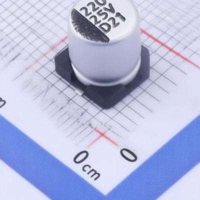 China Aluminum Electrolytic Capacitor CapXon DV221M025E077ETR 220 Microfarad 25 Volt for Temperature Range for sale