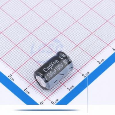 China Radial Electrolytic Capacitor 100 Microfarad 160 Volt CapXon KF101M100G160A for Electronic Assemblies for sale