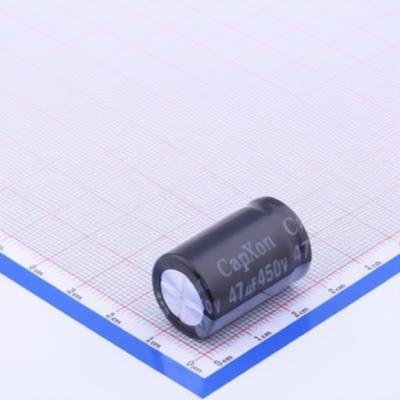 China Electrolytic Capacitor 470 Microfarad 450 Volt Radial Leaded CapXon KM470M450J250A For Electronics for sale