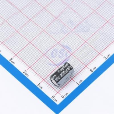 China Durable Electrolytic Capacitor CapXon KM221M016E110A Suitable for Industrial Electronic Circuits for sale