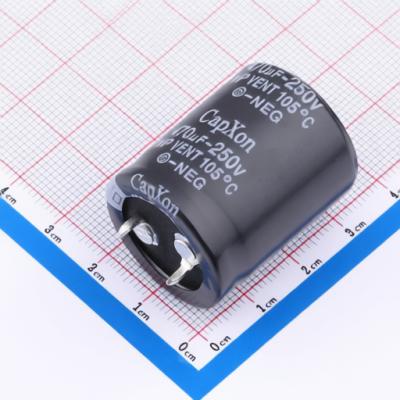 China Snap In Aluminum Electrolytic Capacitor CapXon HP471M250N300AP4 Rated Voltage Range 6.3 to 550 Volts for sale