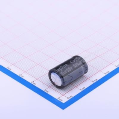 China 680uF 50V Radial Electrolytic Capacitor CapXon KM681M050I200A Aluminum Type for Electronic Equipment for sale