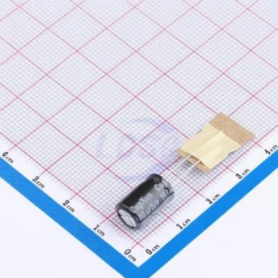 China THT aluminum electrolytic capacitor CapXon KF101M050F115ETCF with wide voltage range and low impedance features for sale