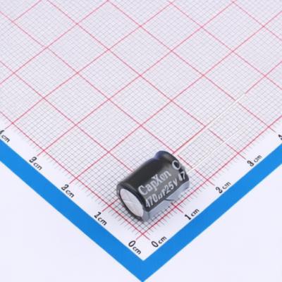 China 470uF 250 Volt Radial Electrolytic Capacitor CapXon KF471M025G125A Aluminum Component for Electronics for sale