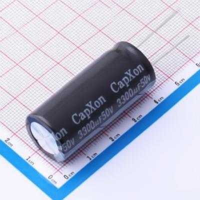 China 3300F 50VDC Aluminum Electrolytic Capacitor CapXon KF332M050K410A 5000 Hours Endurance Performance for sale