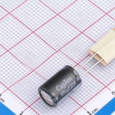 China Durable Aluminum Electrolytic Capacitor CapXon KM471M025F115ETCF for Wide Voltage Range Applications for sale
