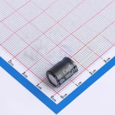 China aluminum electrolytic capacitor CapXon KF102M010G125A with PET sleeve and overpressure safety vent for sale