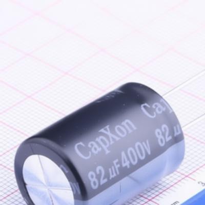 China Electrolytic Capacitor 820 Microfarad 400 Volt Radial Lead CapXon KM820M400K250A for Power Electronics for sale