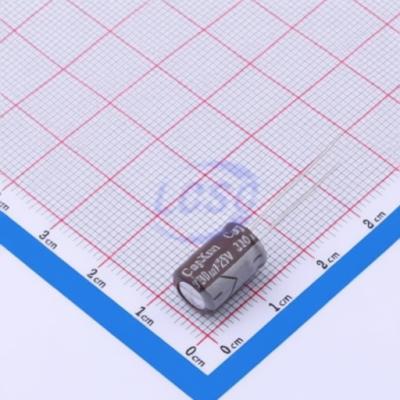 China 105C aluminum electrolytic capacitor CapXon FH331M025F115A with THT mounting and low leakage current for sale