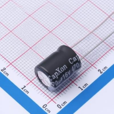 China Wide temperature range aluminum electrolytic capacitor CapXon KF471M016G125A for various applications for sale