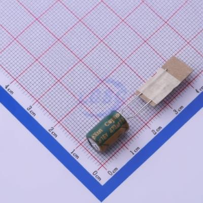 China 470 Microfarad 16 Volt Radial Lead Electrolytic Capacitor Aluminum CapXon GF471M016F115ETA Component for sale