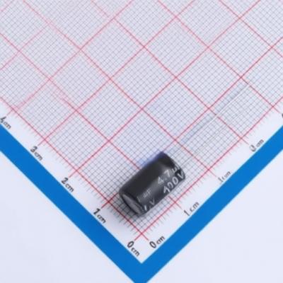China Aluminum Electrolytic Capacitor with 400V Rated Voltage ChuangHui CD110K2GM4R7F120T 4.7F Capacitance D8x12L Size for sale