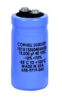 China Wide Temperature Range Capacitor Cornell Dubilier Electronics 101822T050AB2A with Extended Cathode Construction for sale
