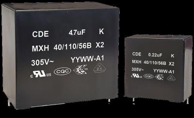 China Durable capacitor Cornell Dubilier Electronics MXH475K305H30 suitable for class X2 across the line and EMI suppression for sale