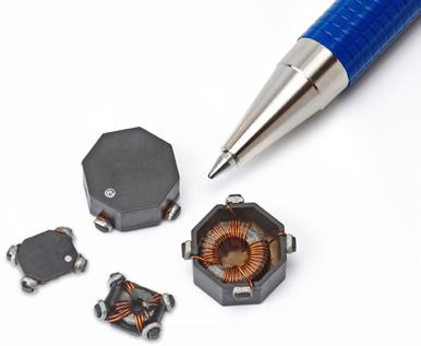 China Surface mount toroidal common mode inductors with 300Vdc isolation and UL94V 0 rating EATON CMS2-14-R for sale