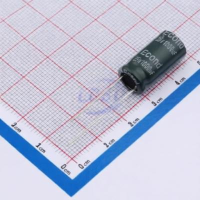 China GF Series Aluminum Electrolytic Capacitor Featuring Econd 1000UF25VG200GF 1000uF 25V for Electronics for sale