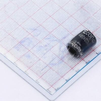 China High voltage aluminum electrolytic capacitor Econd 22UF400VI160KM 22uF 400V with long life 3000 hours for sale