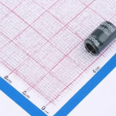 China Long Life Econd 680uF16V8x12GF Aluminum Electrolytic Capacitor for High Frequency and Low Impedance Uses for sale