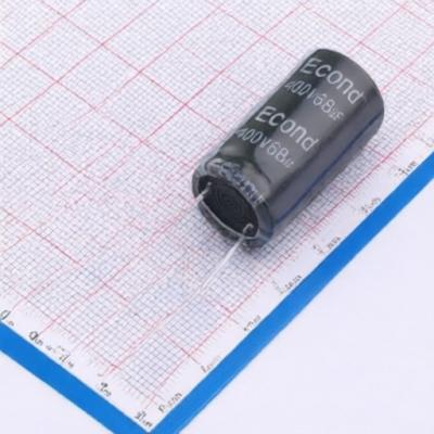China Econd 68uF400V16x30KM Aluminum Electrolytic Capacitors Featuring Low Leakage Current for Industrial Performance for sale