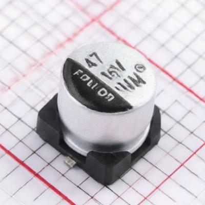 China Compact capacitor FOLLON EFVM016ADA470M0545 shrinking body series with long life and RoHS compliance for sale