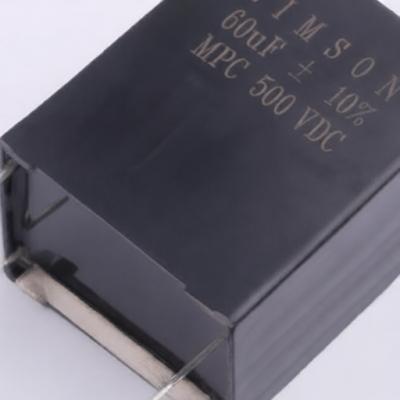 China Polypropylene Film Capacitor Jimson MPC606K500D01 with Reinforced Plastic Case and Epoxy Resin Sealing for sale