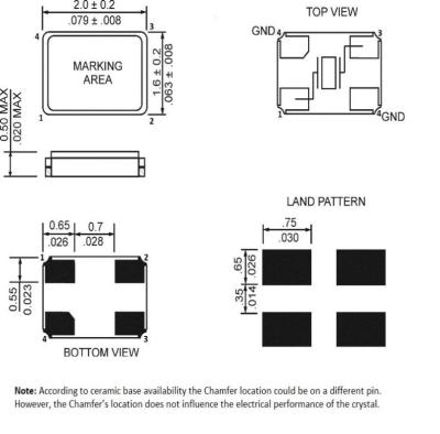 China Oscillation Component Raltron R2016-37.400-12-F-1010-TR-NS2 Surface Mount Crystal with Fundamental Mode Operation for sale