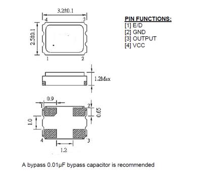 China Raltron RTXE-104EF133-C-24.000-TR 24 MHz TCXO Temperature Compensated Crystal Oscillator with 3.3 VDC for sale